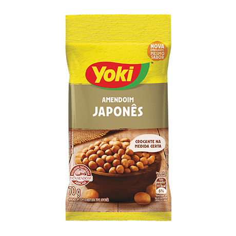 Yoki | Salgadinhos e Snacks | Amendoim Tipo Japonês 70 g | Crocante é ...