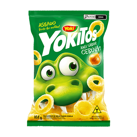Yoki | Yokitos Sabor Cebola 54 g | Leve o seu para qualquer lugar
